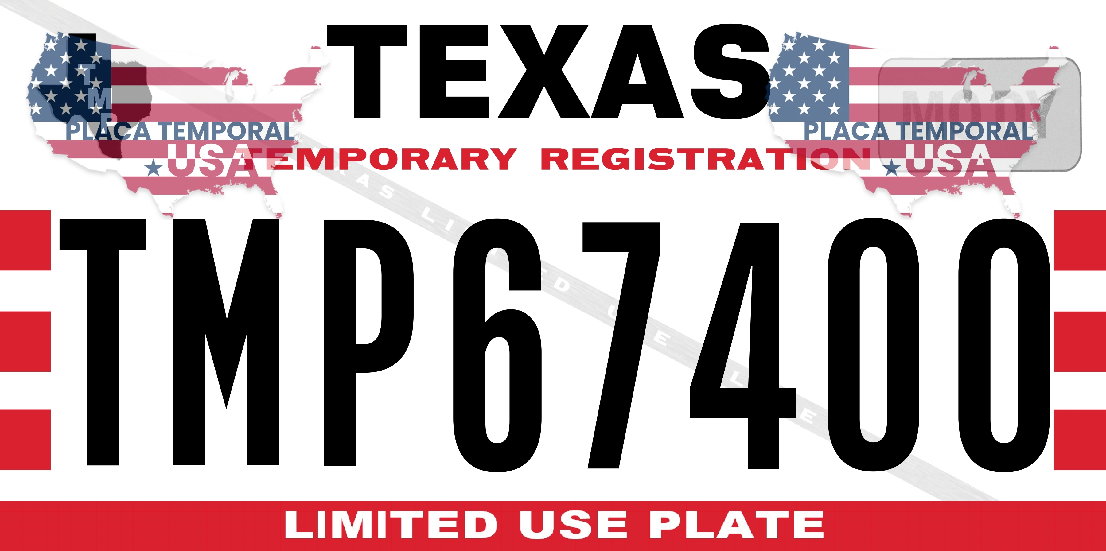 Temporary License Plates & Insurance